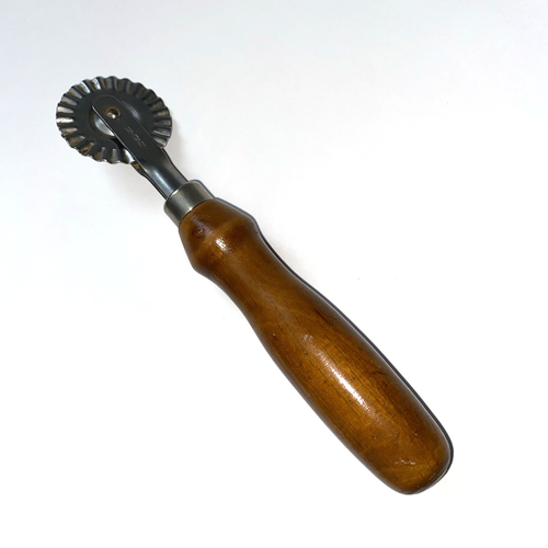 Vintage INOX Pastry Pasta Crimper Cutter w/ Wood Handle ~ Italy | eBay