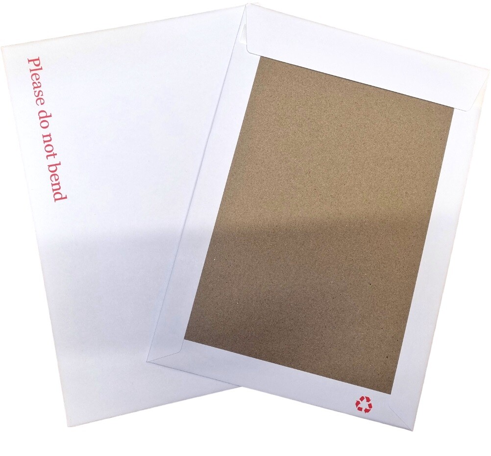 WHITE & MANILLA PLEASE DO NOT BEND ENVELOPES C4 C5 HARD BACKED 120GSM ...
