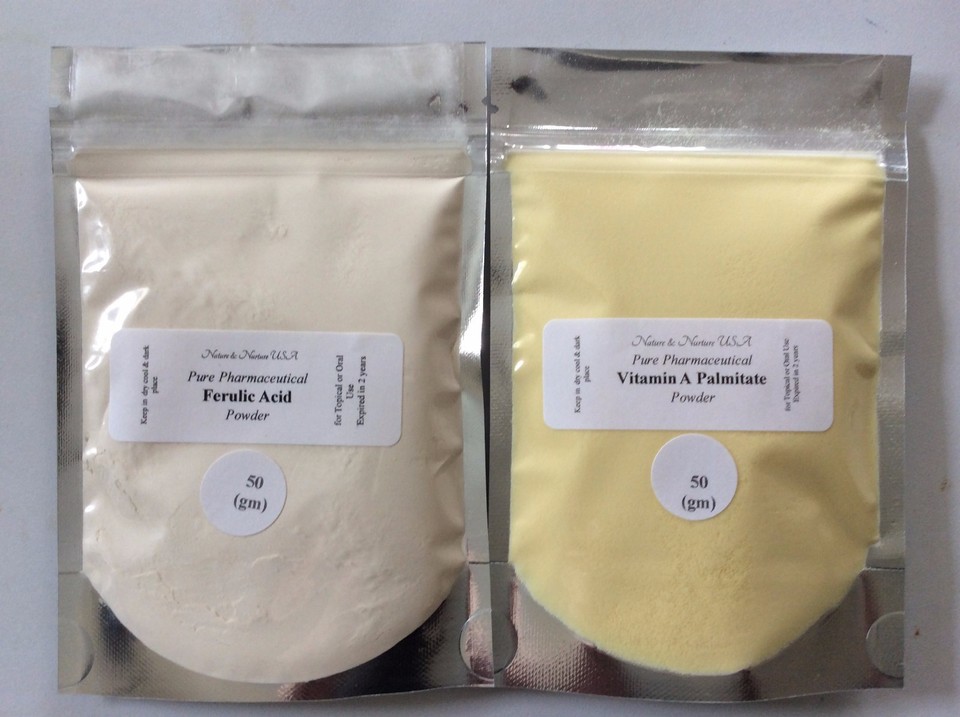 [2PK]VA Retinyl Palmitate & Ferulic Acid Powder: Anti-aging, Reduce ...
