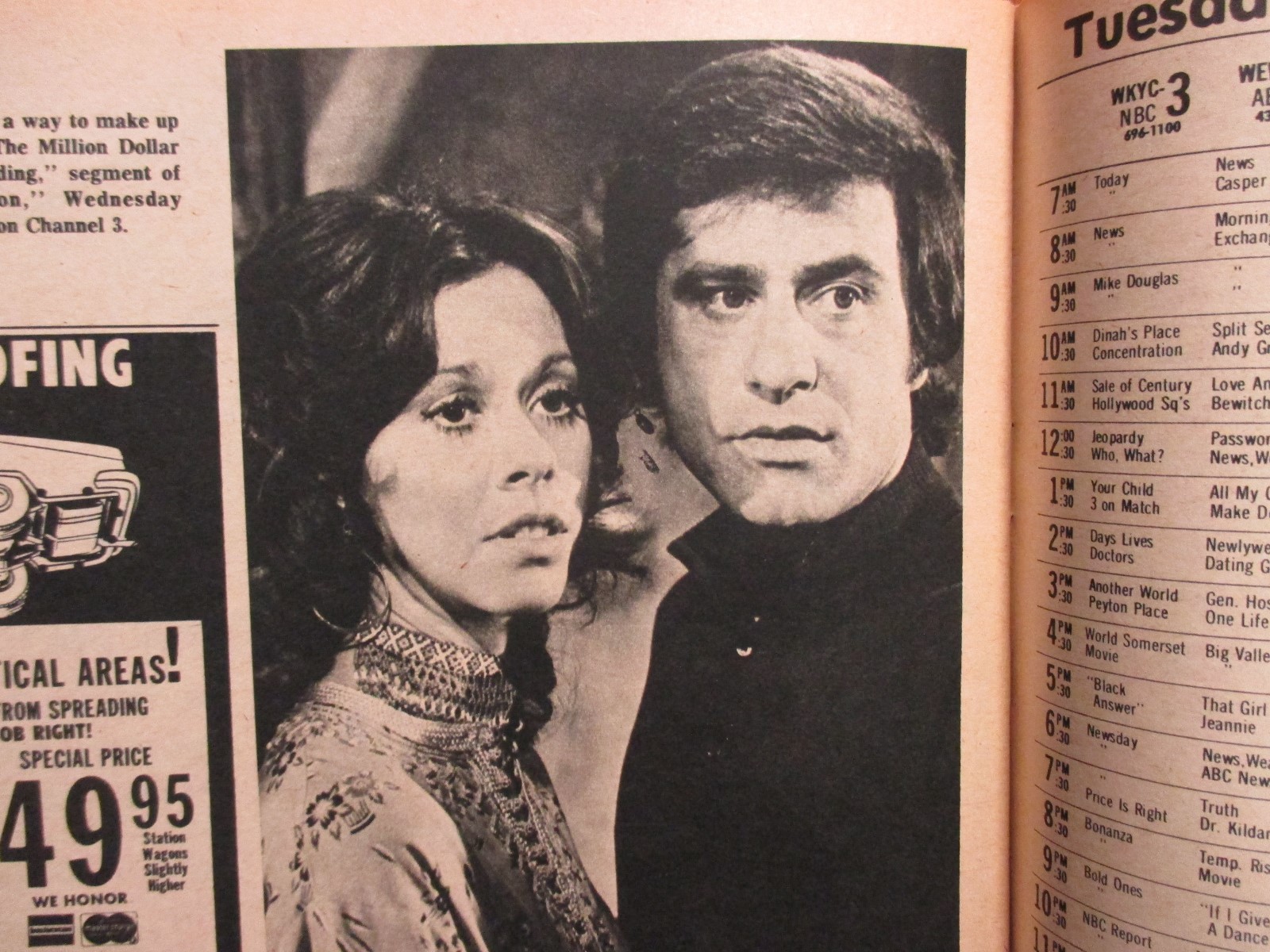 Dec 15-1972 Cleveland TV Magaz(ELAINE GIFTOS/JAMES FARENTINO/RICHARD ...