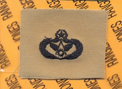 USAF Air Force Master Civil Engineer Qualification Desert badge patch ...