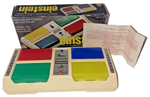 EINSTEIN Handheld Tabletop Electronic Matching Game Vint. 79 Not ...