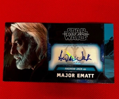 Topps Star Wars The Force Awakens 3D Wide-vision Andrew Hack Major ...