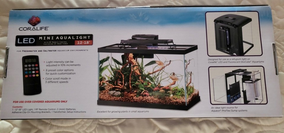 Coralife LED Aqualight Mini 12-18 100532384 Brand New in Sealed Box! | eBay