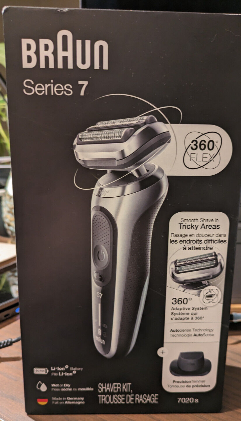 Braun Series 7 7020s 360 Flex Head Electric Shaver - Silver 69055885697 ...