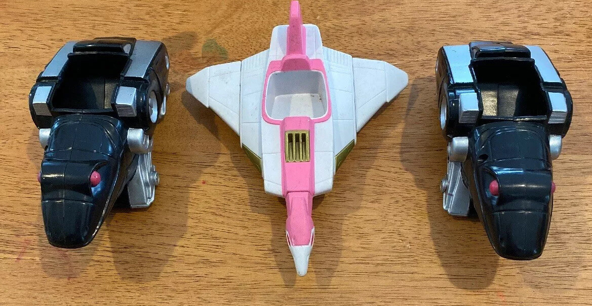 1995 Saban MMPR Power Ranger Plane and Frog Car Ninjazord Crane Mighty ...