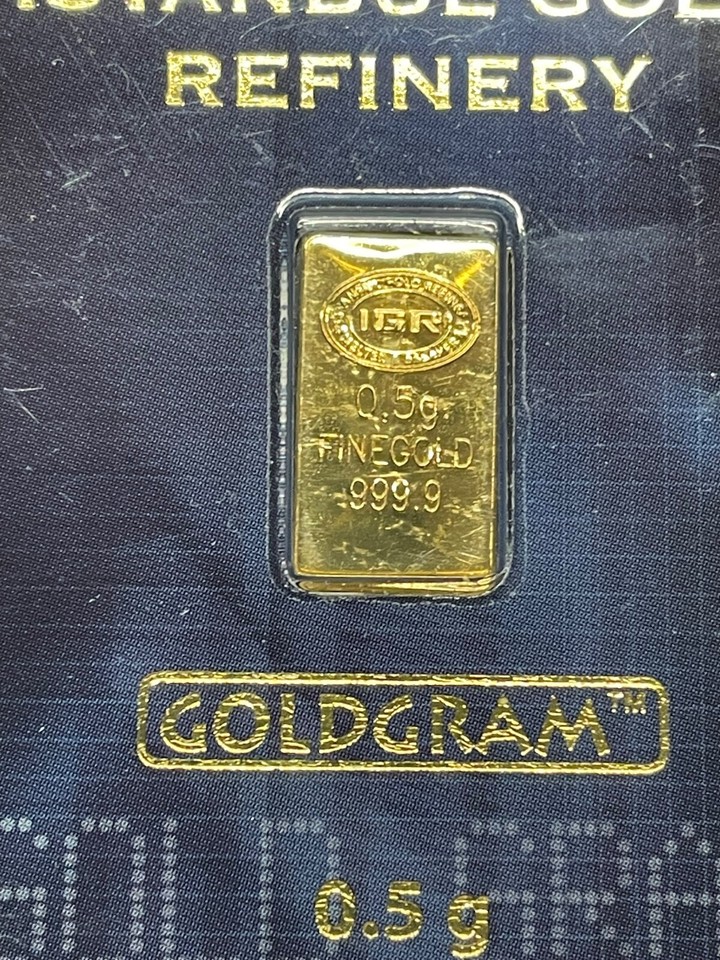 IGR Gold Bar .5 gram Istanbul Gold Refinery - 999.9 Fine Sealed Assay ...