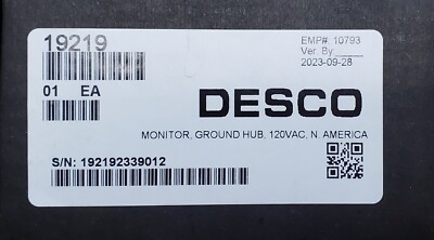 Desco 19219 Ground Hub Monitor, 120VAC, North American Plug | eBay