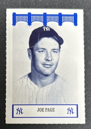 1992 The Wiz/AT&T Yankees Of The 50’s Joe Page Baseball Card #NNO ...
