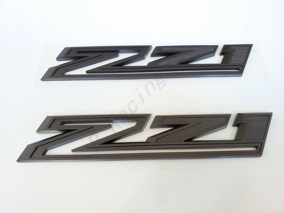 2PCS Matte Black 2019+ Silverado Z71 Emblem Badge 84632695 OEM ...