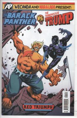 BARACK PANTHER vs TREMENDOUS TRUMP #1, NM, President Trump, 2018, Red ...