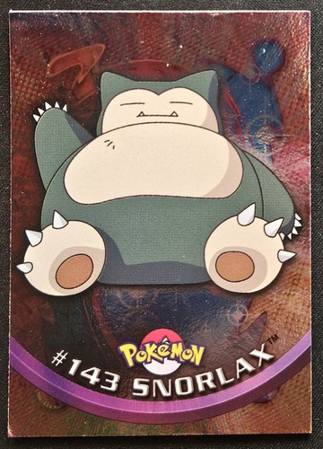 Snorlax #143 Topps Blue Label TV Animation Edition Holo Pokémon TCG ...