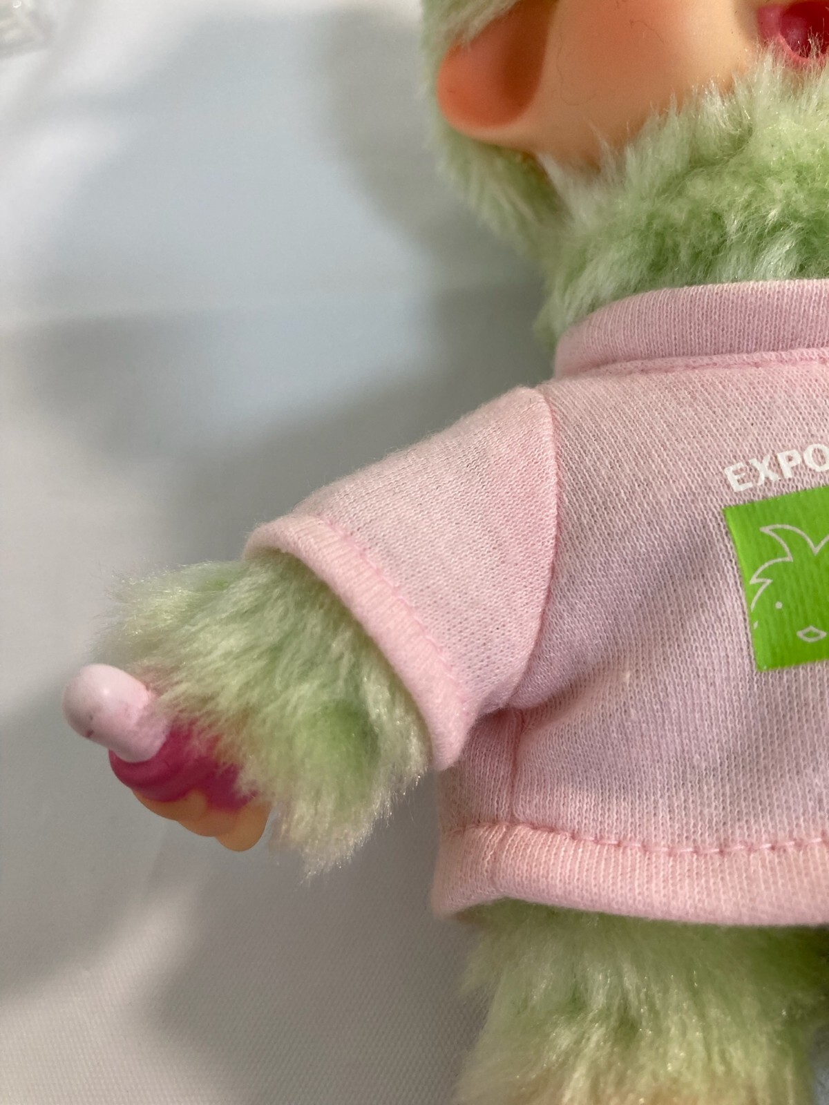 Monchhichi Aichi Expo Limited 2005 Green doll stuffed Vintage Rare | eBay