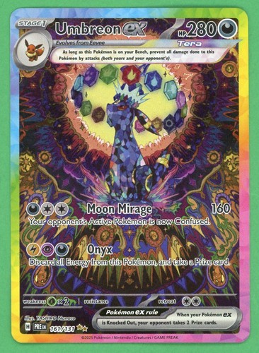 Umbreon Ex Pokemon Prismatic Evolutions SIR 161/131 B | eBay