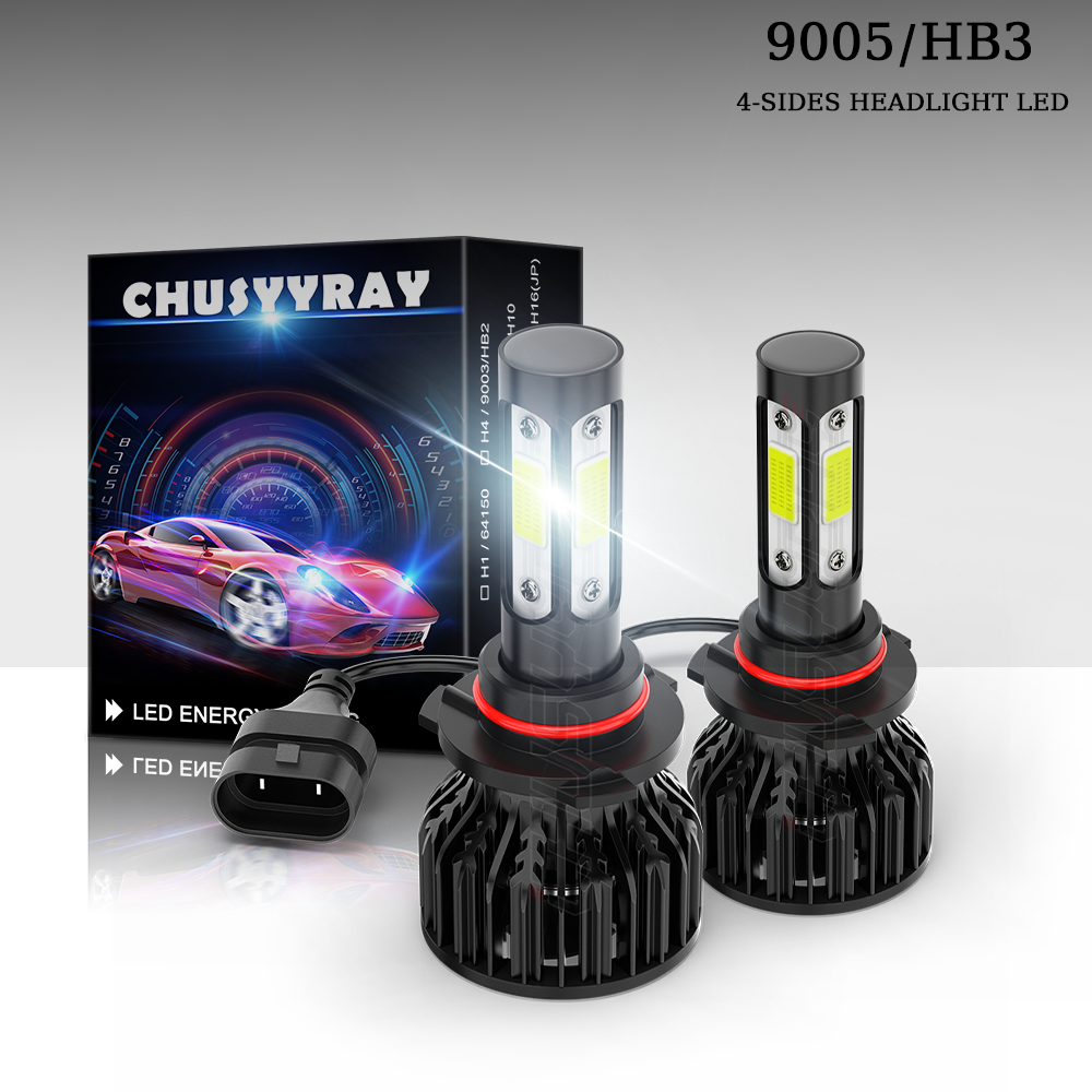 Brightest 9005 LED Headlight Super Bright Bulbs Kit 6K 20000LM High/Low ...