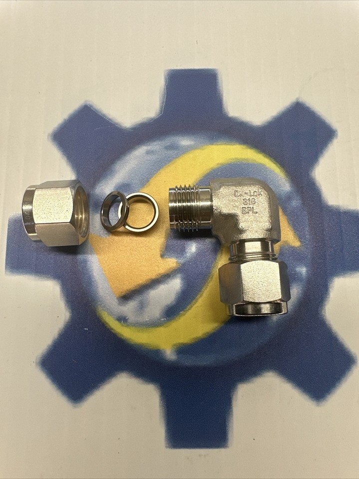 DK-Lok Fitting 3/8” Union Elbow Stainless Steel Swagelok REF# SS-600-9 ...