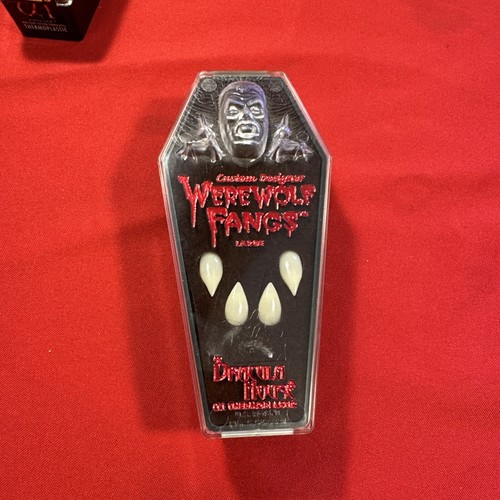 Morris Costumes Realistic Werewolf Vampire Fangs Halloween Vintage Size ...