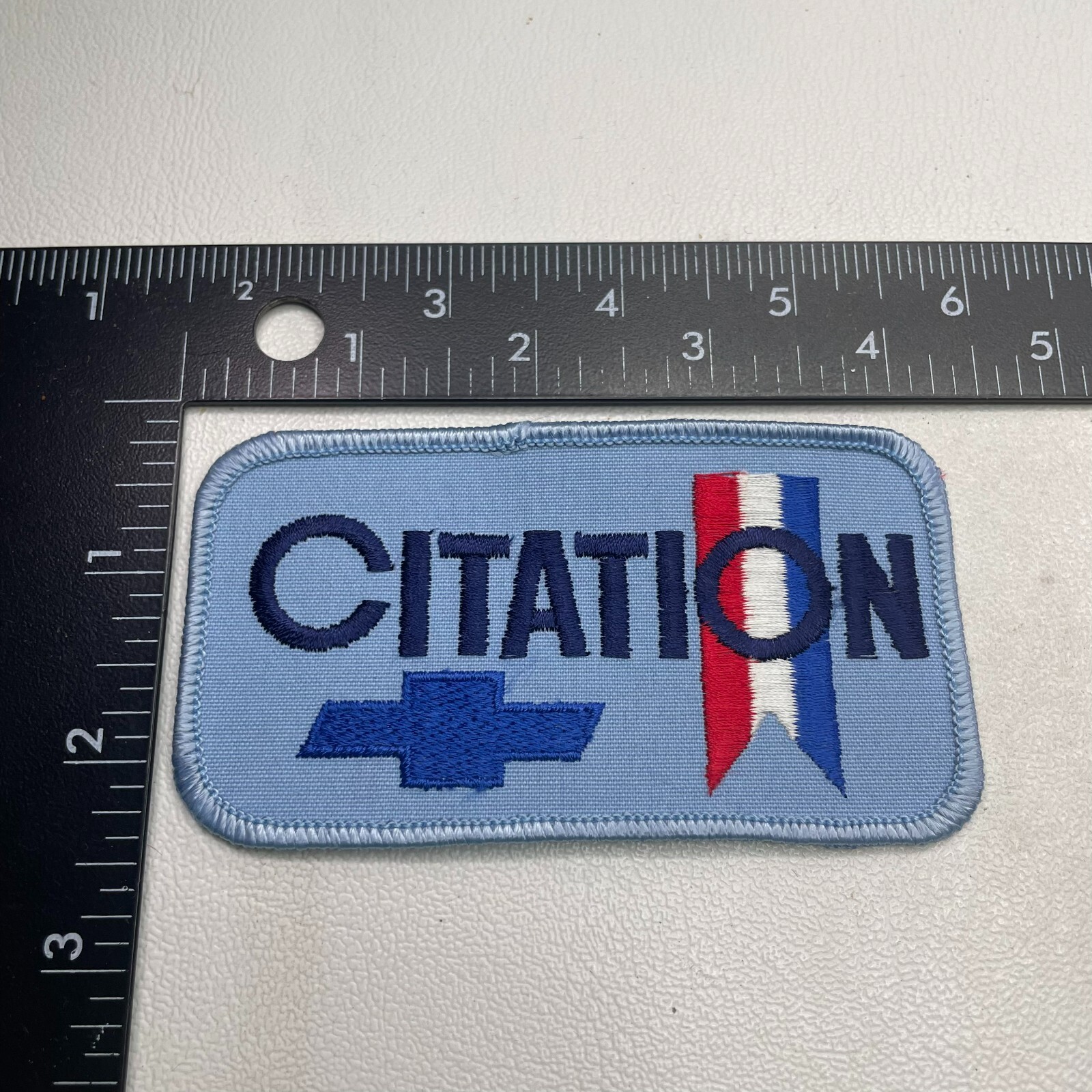 Vtg Red White & Blue Ribbon CHEVROLET CITATION Patch Car Auto Related ...