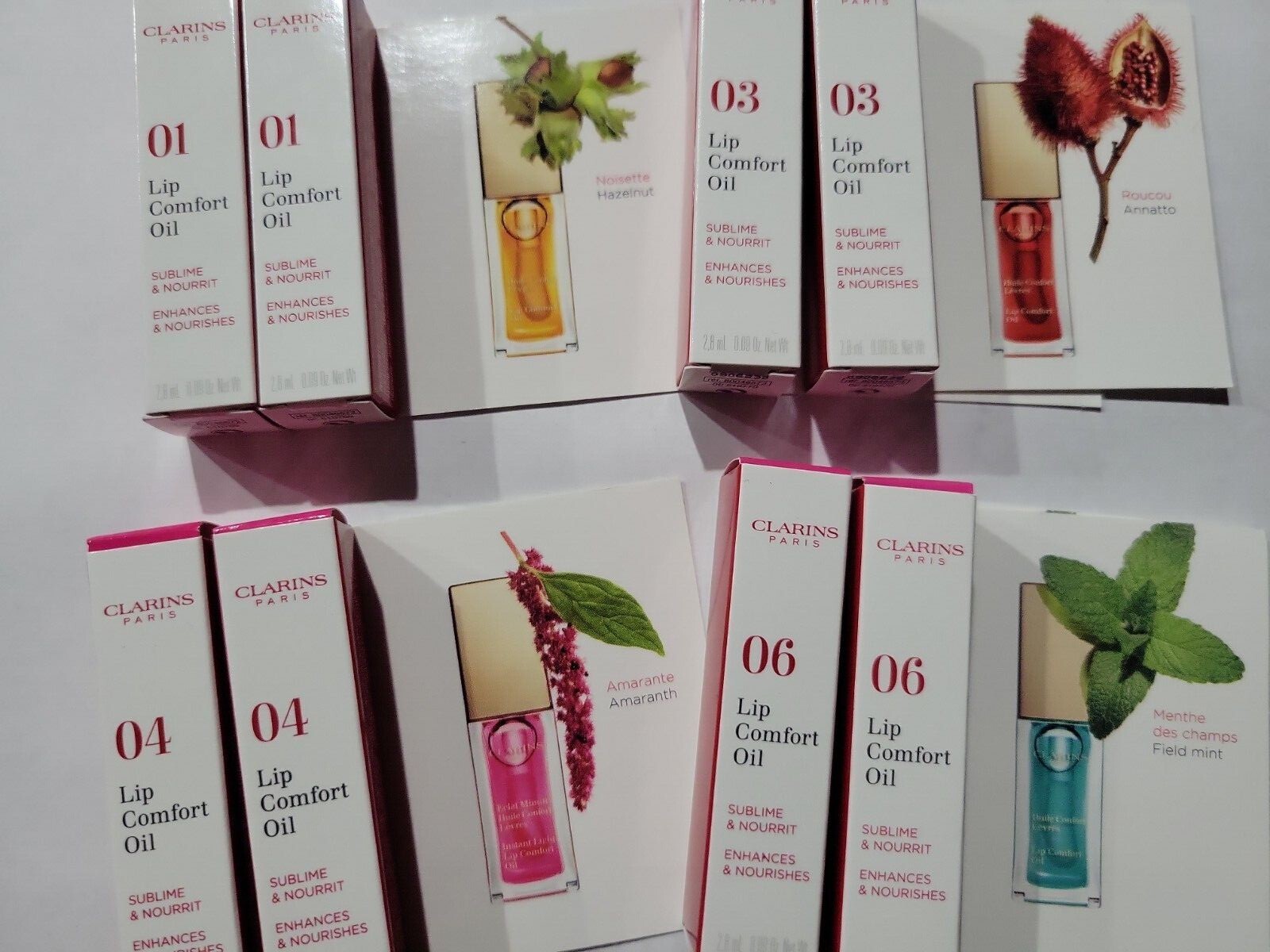 2-PACK Clarins Lip Comfort Oil -0.09oz MINI (NIB) -CHOOSE | eBay