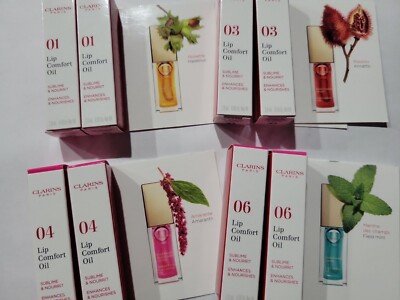 2-PACK Clarins Lip Comfort Oil -0.09oz MINI (NIB) -CHOOSE | eBay