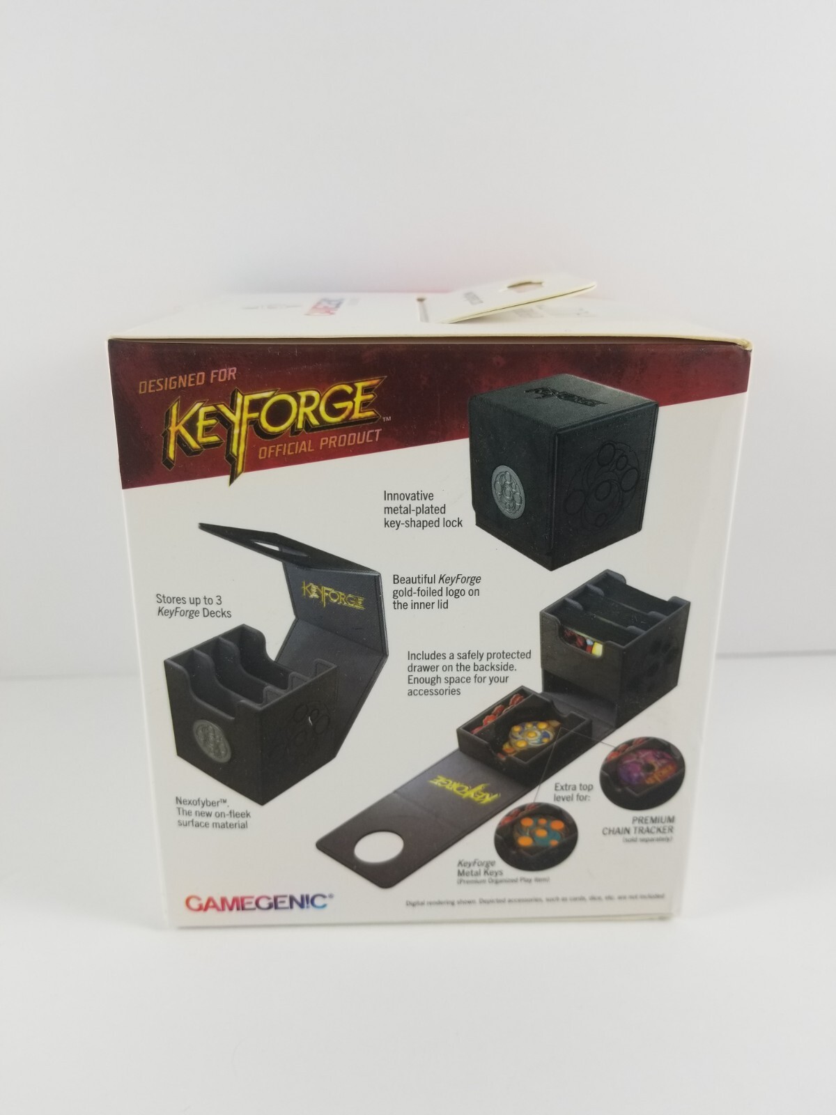 KeyForge: Vault Deck Box Black Hold 3 Decks and Storage for Tokens | eBay
