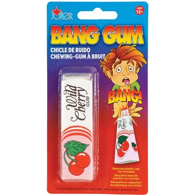 BANG CHEWING GUM PACK Exploding Sound Caps Bar Joke Trick Prank Gag ...