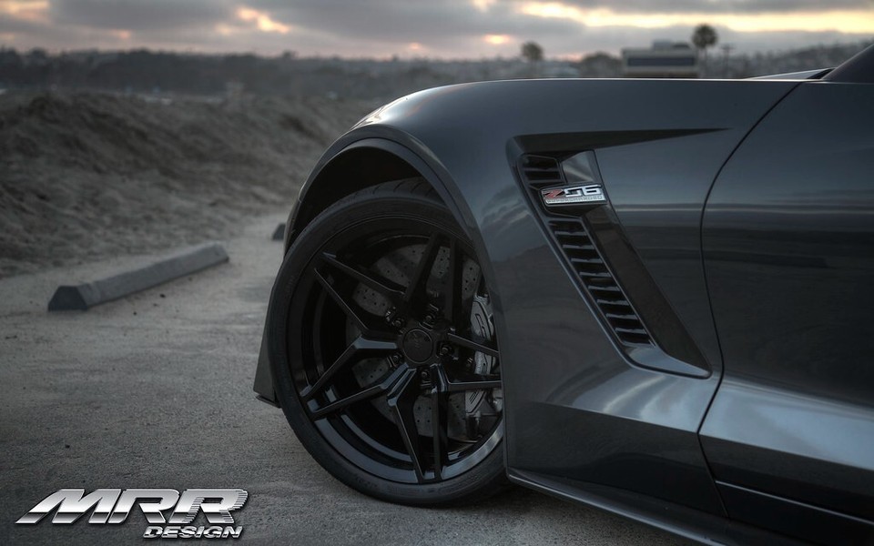 19/20'' MRR M755 Gloss Black Staggered Concave Wheels For Corvette C6 ...