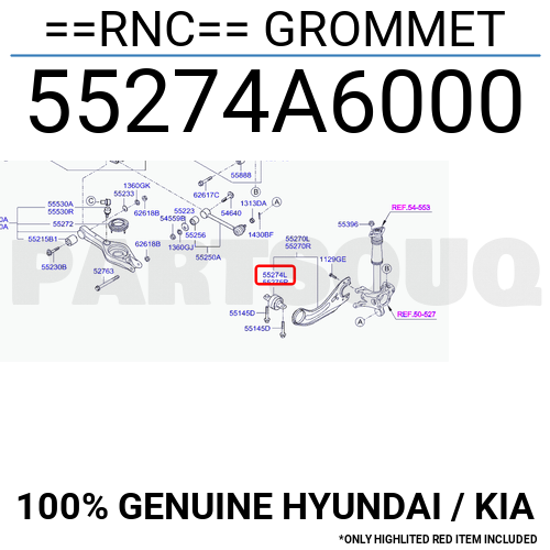 55274A6000 Genuine Hyundai / KIA ==RNC== GROMMET | eBay