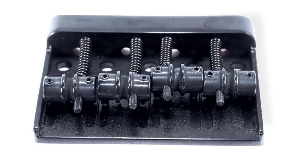 Bass Bridge 57mm 4 String thru bridge Black 7.4oz High Mass 122652BK | eBay