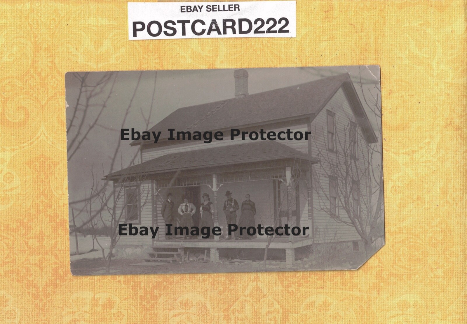 WI Hurley area 1909 antique RPPC postcard BIETZ FAMILY HOUSE to ...