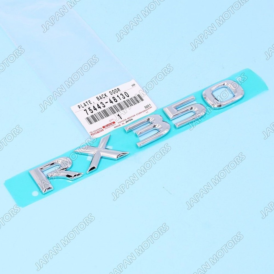New Genuine OEM Toyota Lexus RX350 Back Door Chrome Emblem Nameplate ...