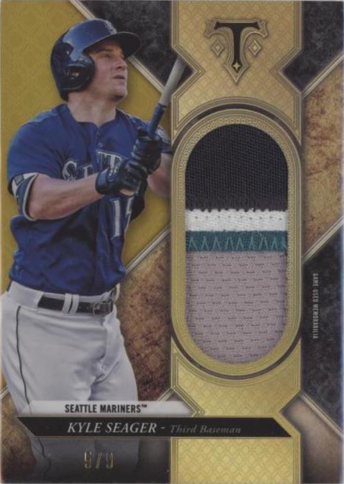 2017 Topps Triple Threads - Single Jumbo Relics Kyle Seager #SJR-KSE Gold /9 (MEM) for sale ...