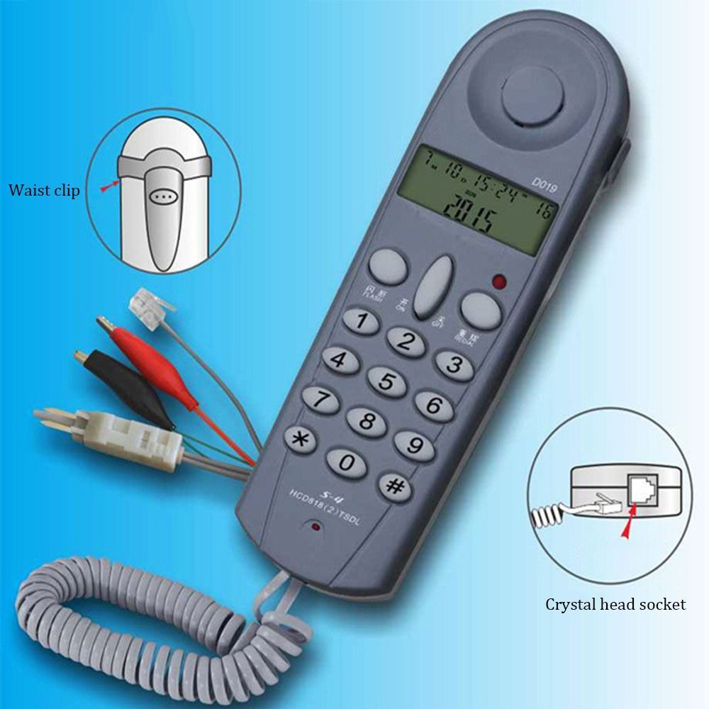Grey Telephone Phone Butt Test Tester Cable Set Tool Line Fault | eBay