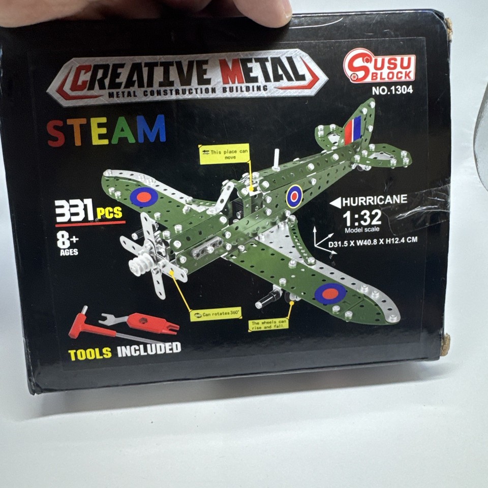 Model Airplane Erector Set 1:32 Scale Airplane Model Metal Toys Susu ...