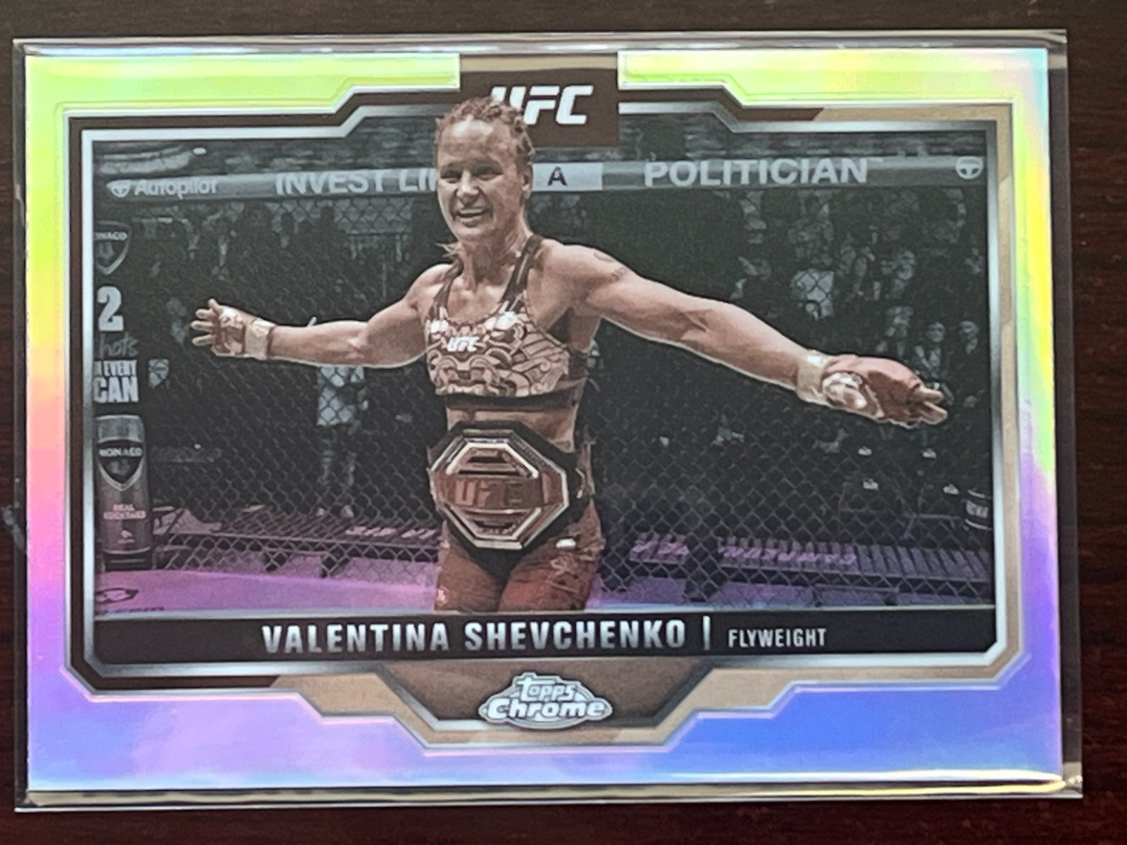 Valentina Shevchenko 2025 Topps Chrome UFC #166 Sepia Refractor Price ...