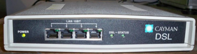 Cayman 3220-H DSL Router / 4 Port Ethernet Hub (New Open Box) | eBay