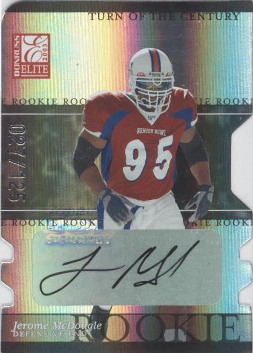 2003 Donruss Elite - Rookie Jerome McDougle #166 Turn of the Century ...