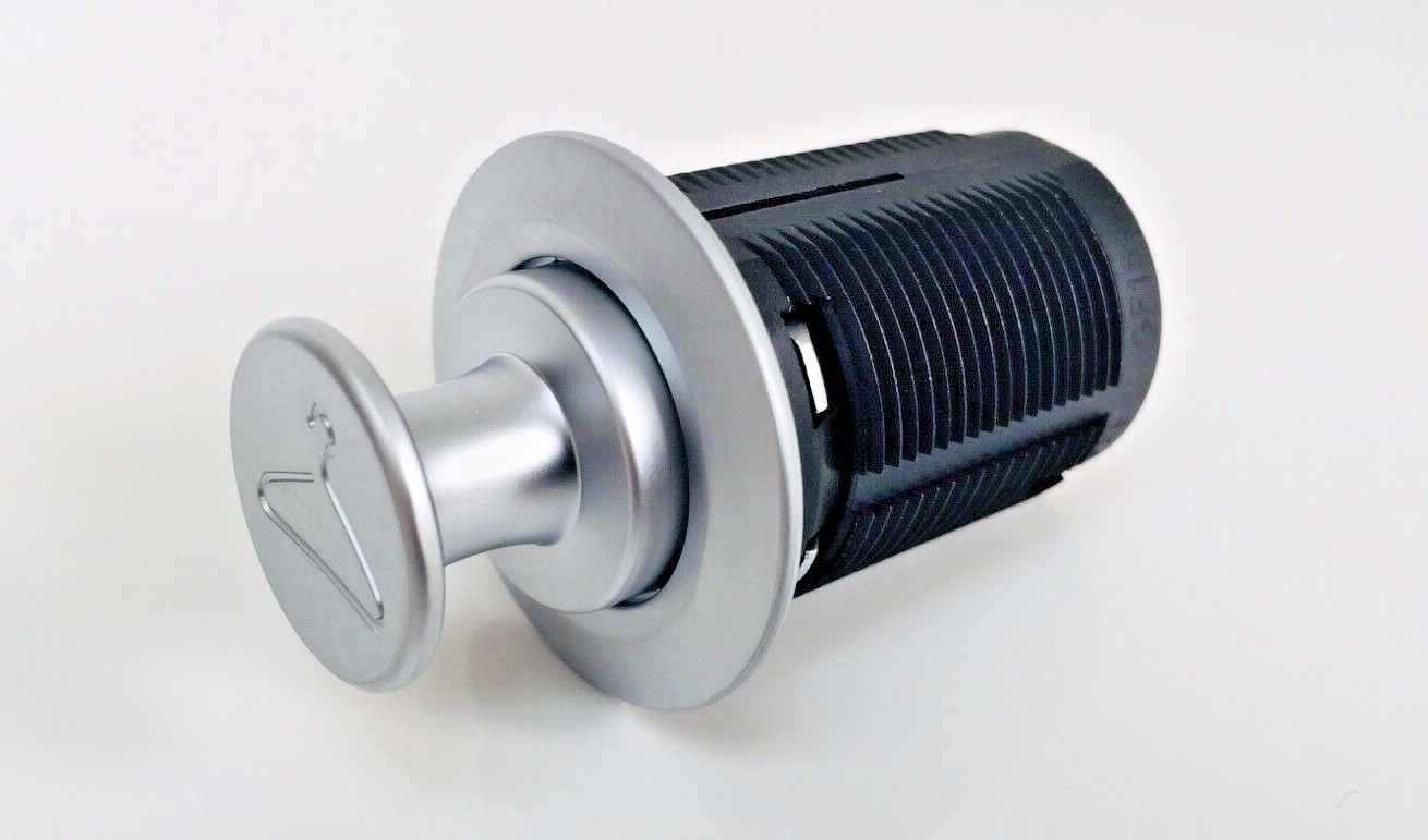 Flush Push Button / Pop Out Up Coat Hook for Camper Van, Caravan ...