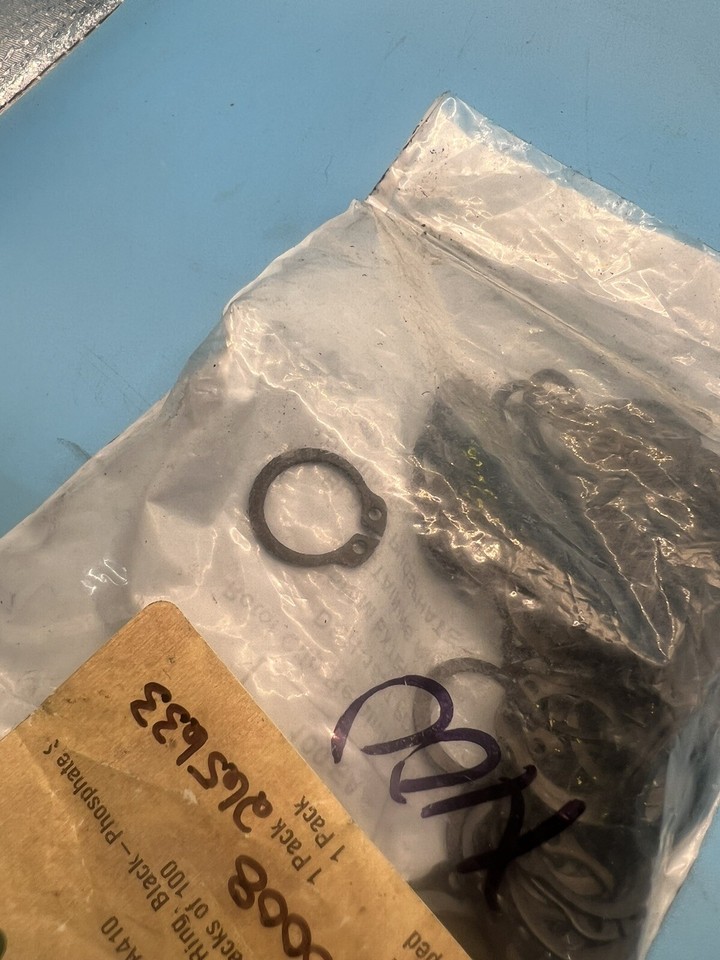Lot Of 100 - MCMASTER DSH-15ST PA ROTOR CLIP RETAINING RINGS SHIPS FREE ...