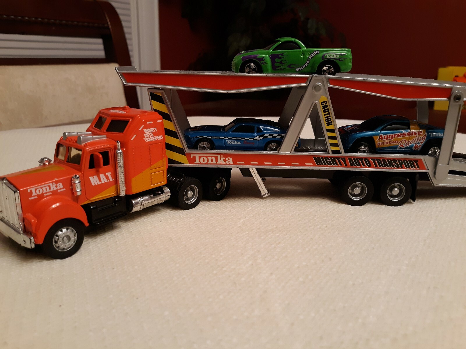 Rare Tonka Motorized Big Rigs Truck 2001 Mighty Auto Hauler & 3 Tonka ...