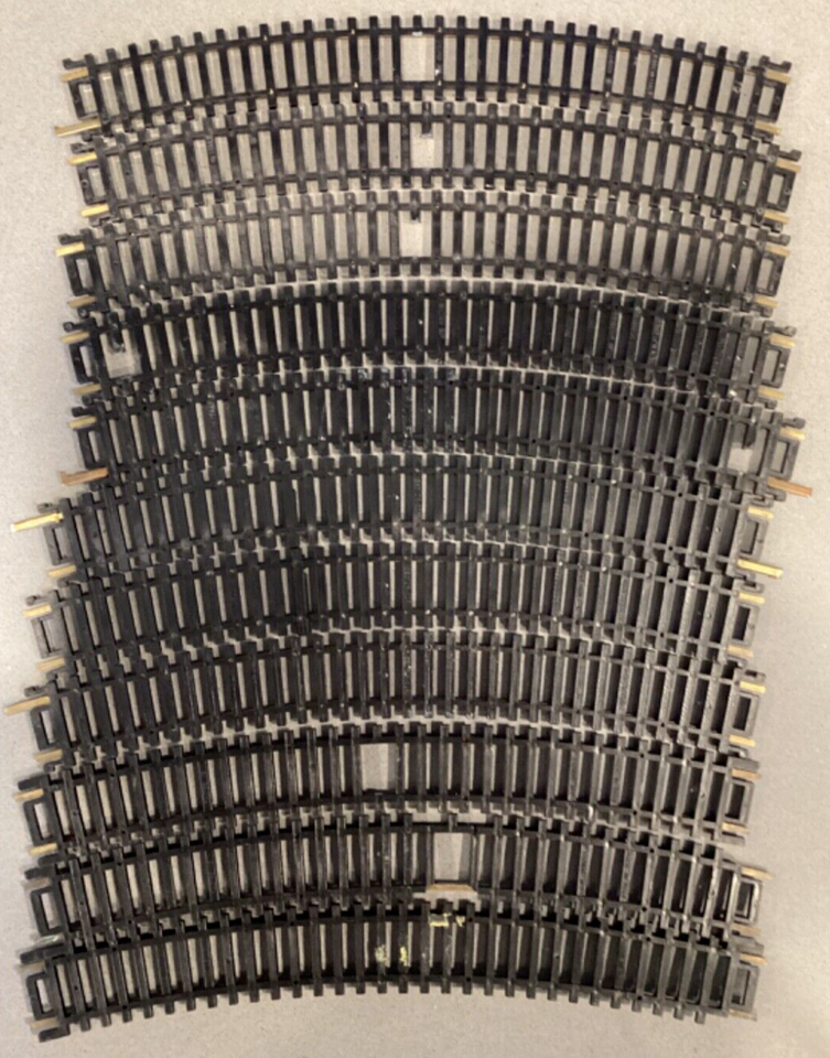 Casadio HO Scale Model Railroad Curved Train Track 18" Radius Italy Lot ...