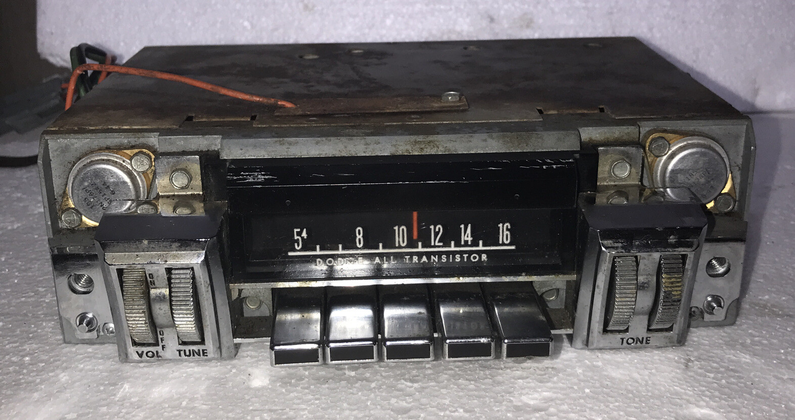 Dodge All Transistor Car Truck Radio Model 377 • Untested oem | eBay