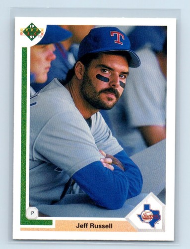 1991 Upper Deck Straight from the pack!! Jeff Russell Texas Rangers ...