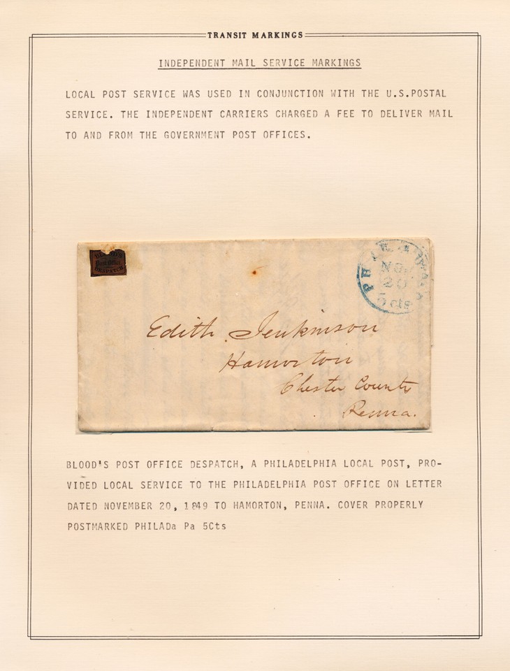 79 Original US Covers : 1828-1939 History of Postal Transit Markings U ...