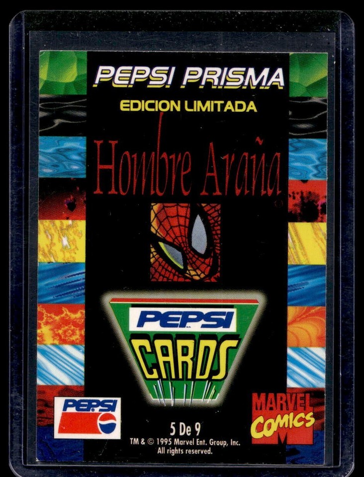 1994 Flair Marvel Pepsi Prisma Spider-Man #5 | eBay