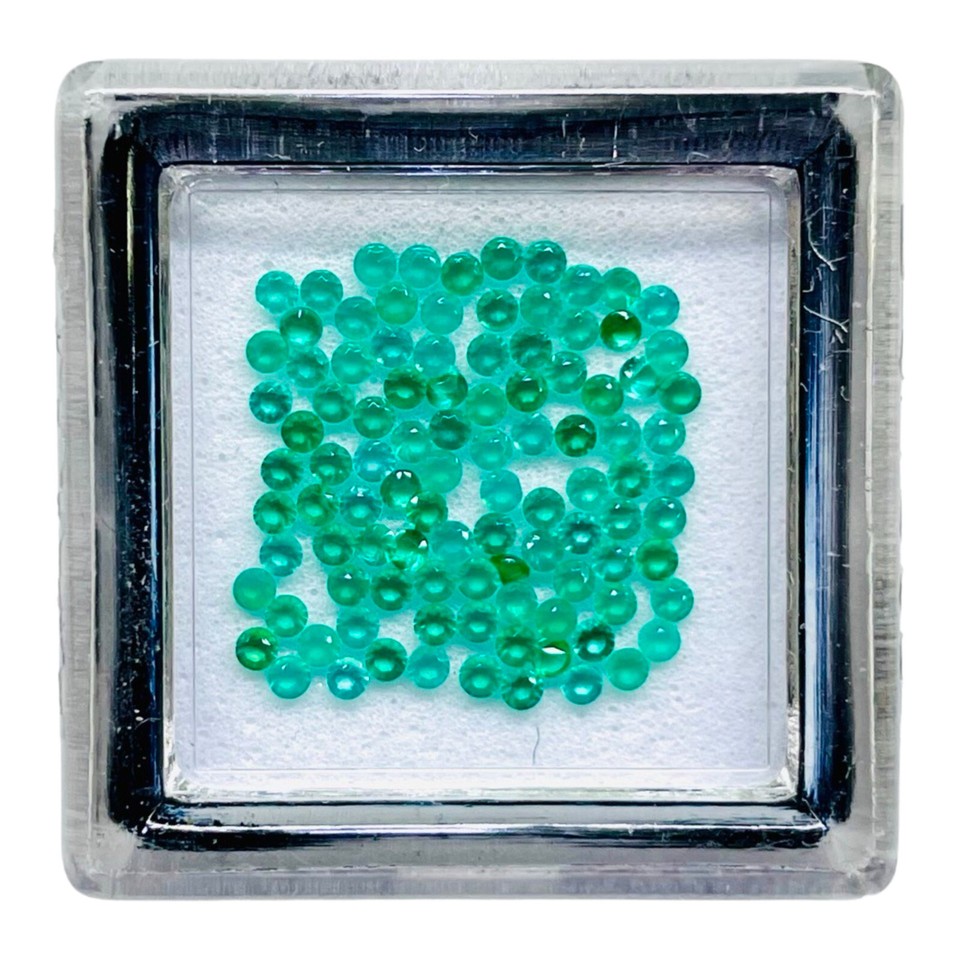 1200 Pcs Natural Multi Gemstones 1-2mm Round Cut Diamond Cut Loose ...