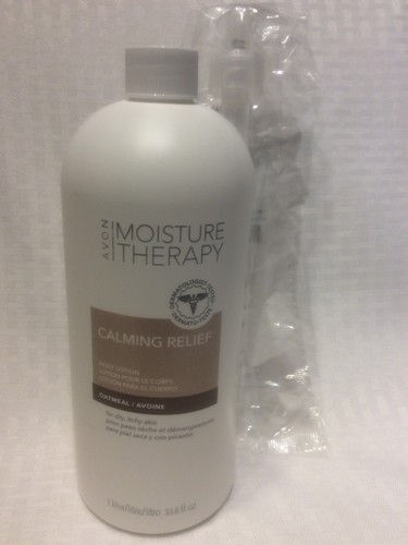 Avon MOISTURE THERAPY Calming Relief OATMEAL BODY LOTION 33.8 fl. oz ...