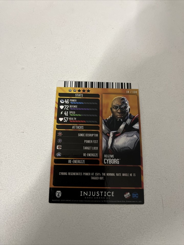 New Series 4 #018/130 Regime Cyborg Injustice Arcade Holofoil Card | eBay