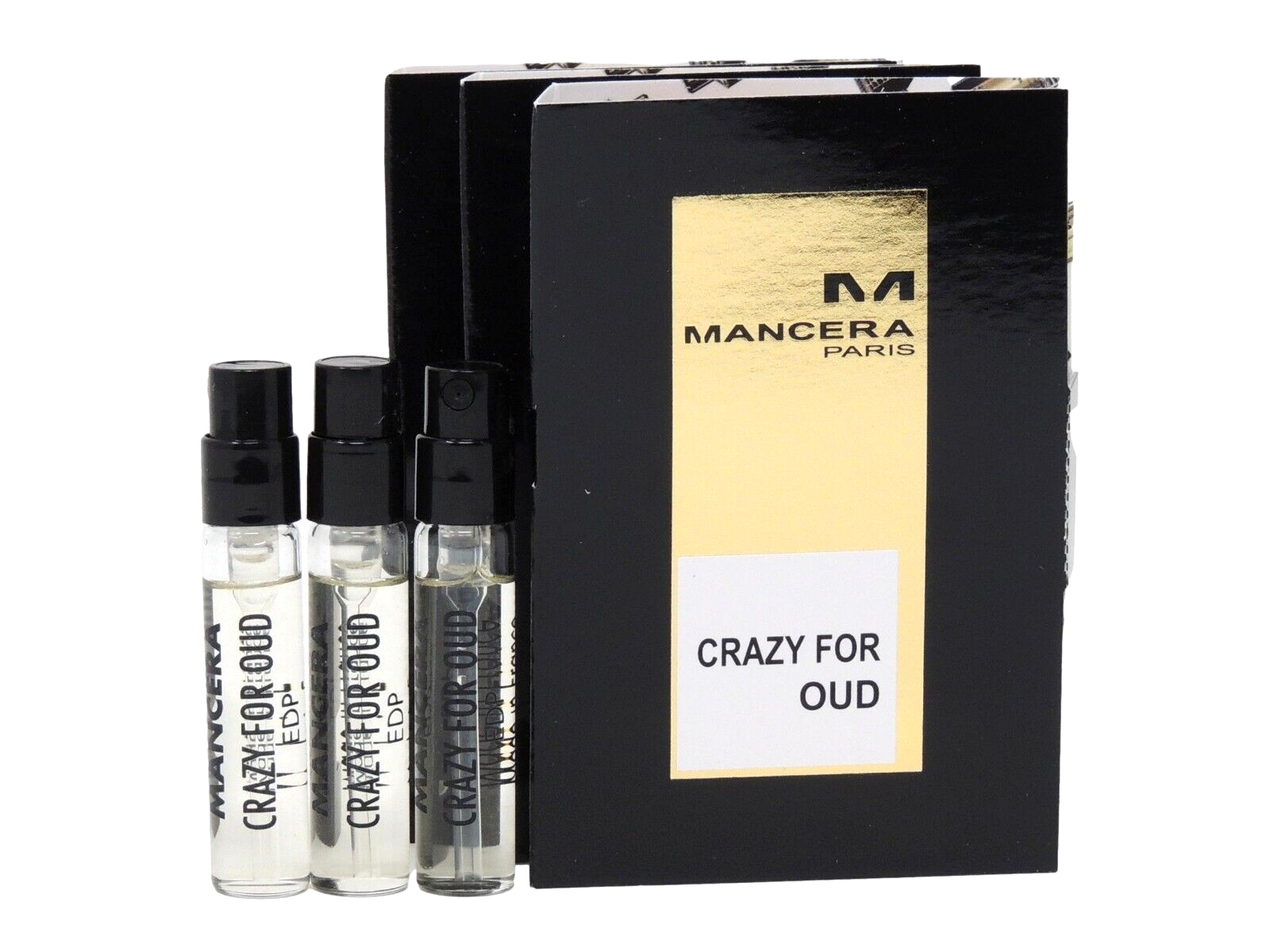 MANCERA CRAZY FOR OUD EDP 2.0ml .06fl oz x 3 COLOGNE PERFUME SPRAY ...