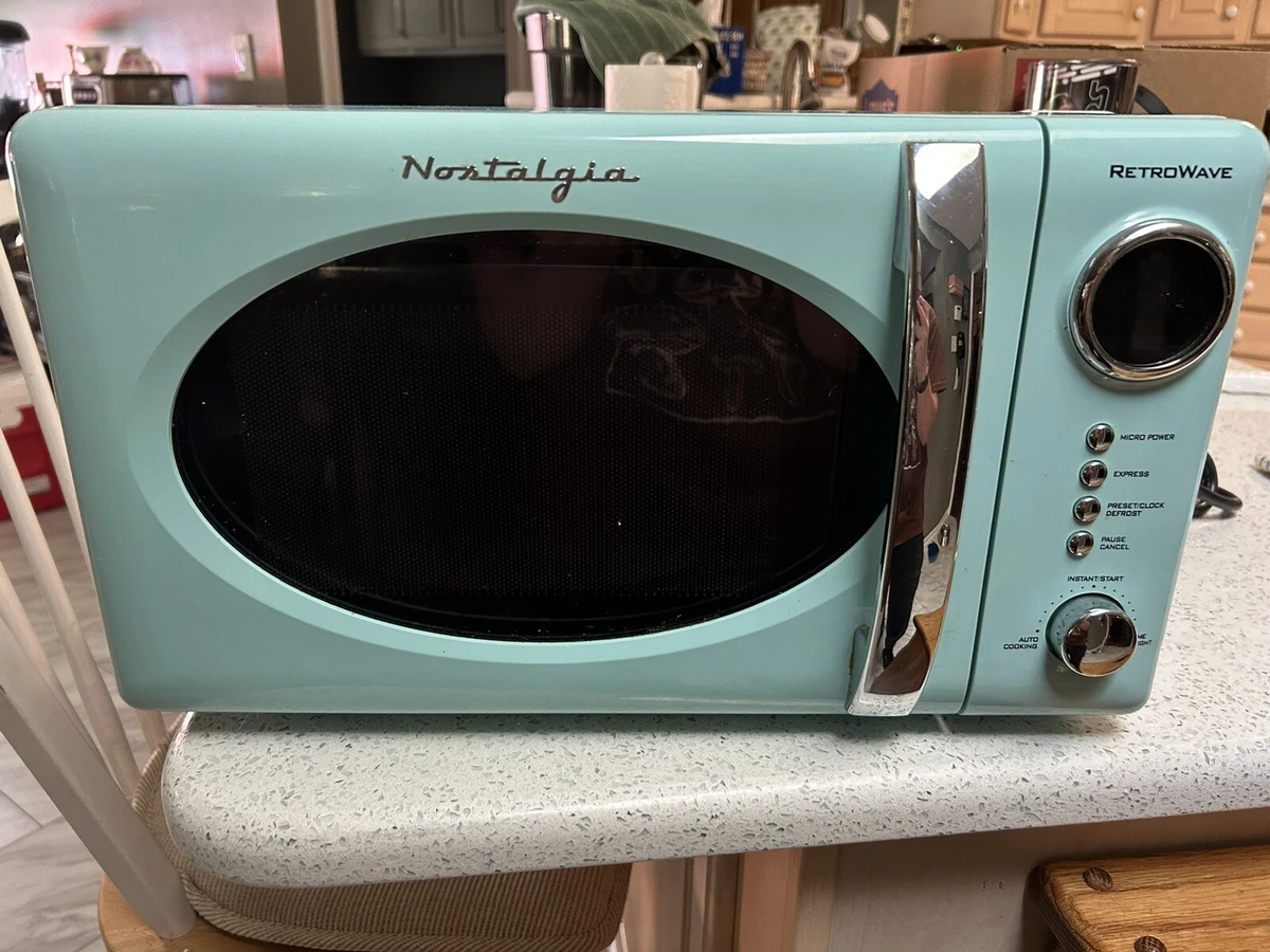 Turquoise Blue Microwave